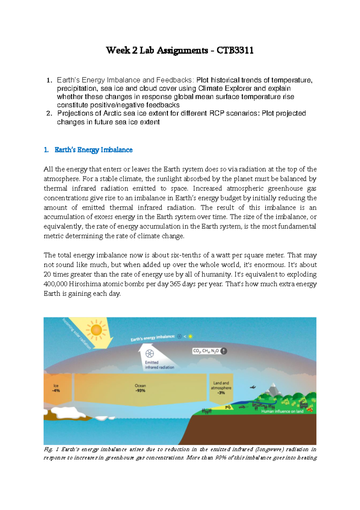 WK2 Lab session answers - Week 2 Lab Assignments - CTB33 11 Earth’s ...