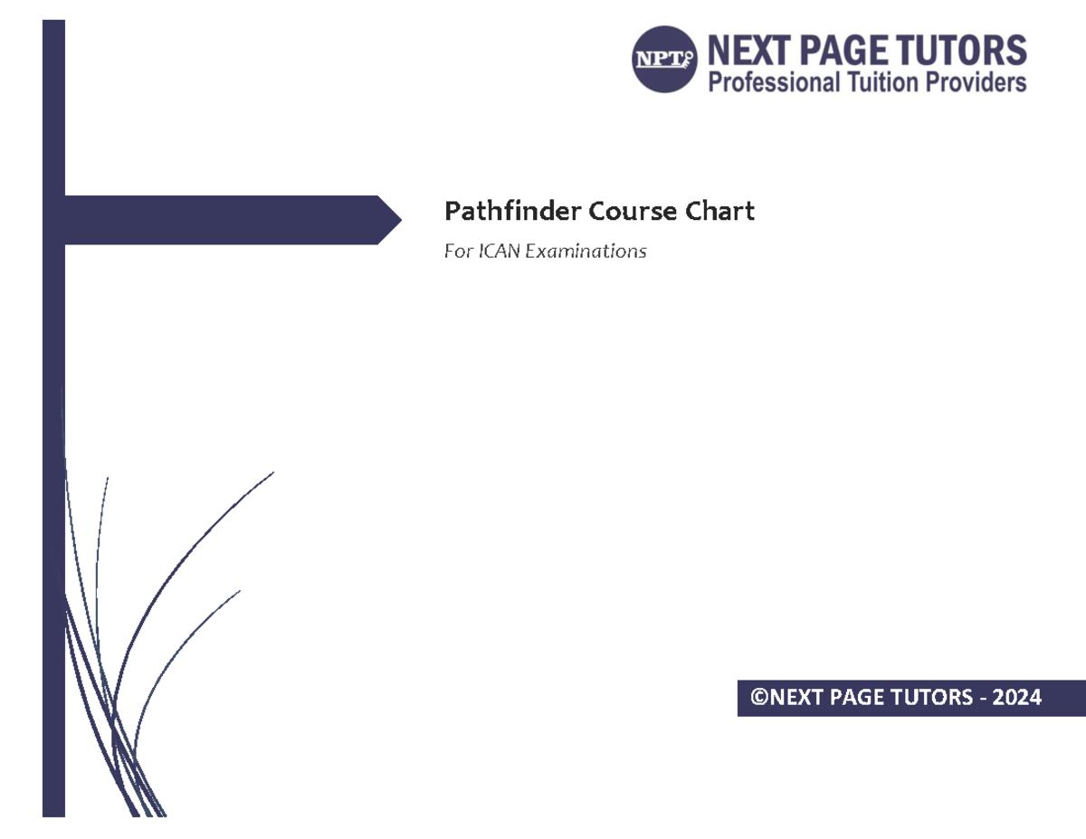 NPT-Pathfinder Course Chart for ICAN Examinations - V3 - Studocu