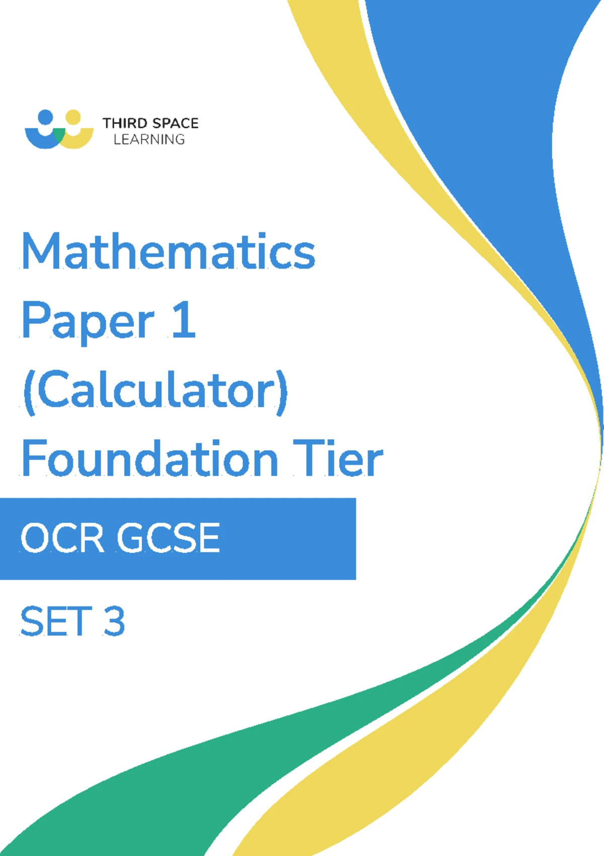 Edexcel Set 3 Foundation GCSE Math Paper 2 - Mathematics Paper 2 ...