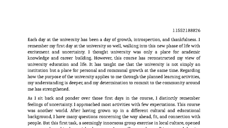 GEWS 101 Reflection Paper: Growth Through Cultural Diversity - Studocu