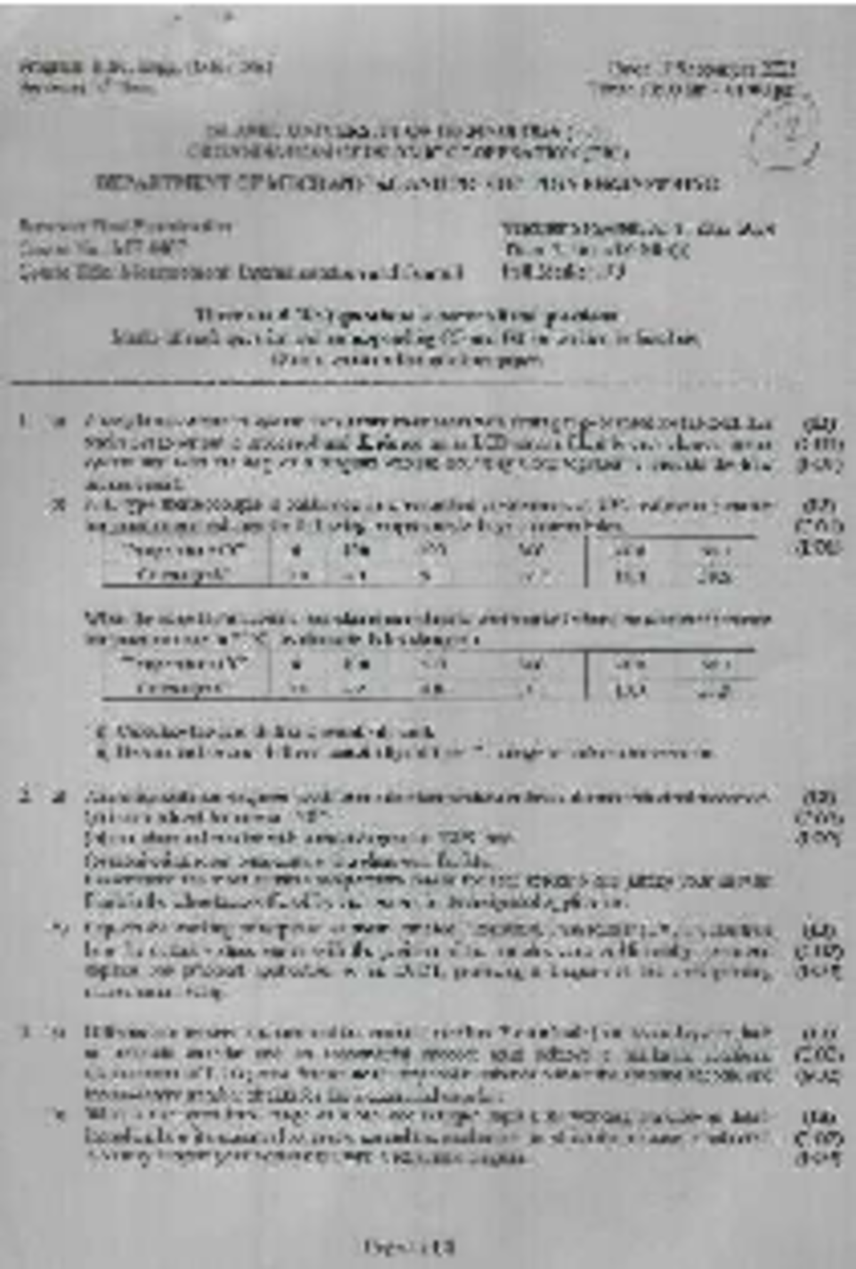B.Sc. Engg. (ME IPE) MIC 22B Final Exam: Measurement & Control ...