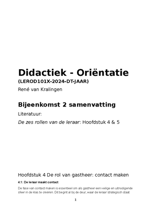 [Solved] WAT IS Didactisch analyse model van Gelder leerdoelen OBIT ...
