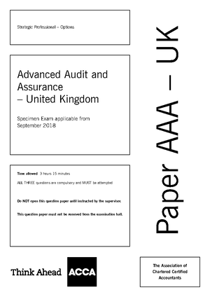 Examination Attendance Docket for Financial Reporting (FR) - 6130429 ...