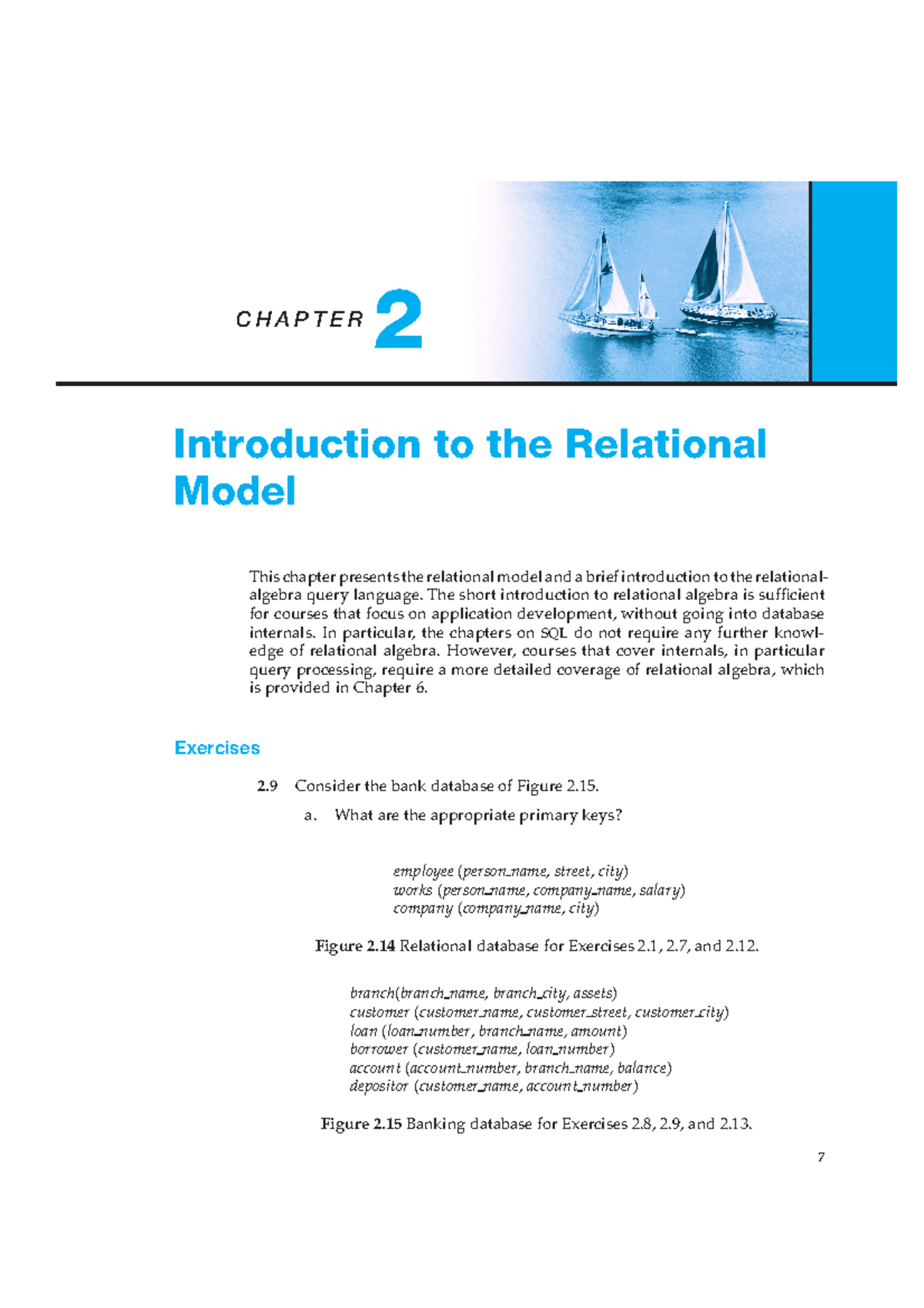 Answer to Database System Concepts - C H A P T E R 2 Introduction to ...