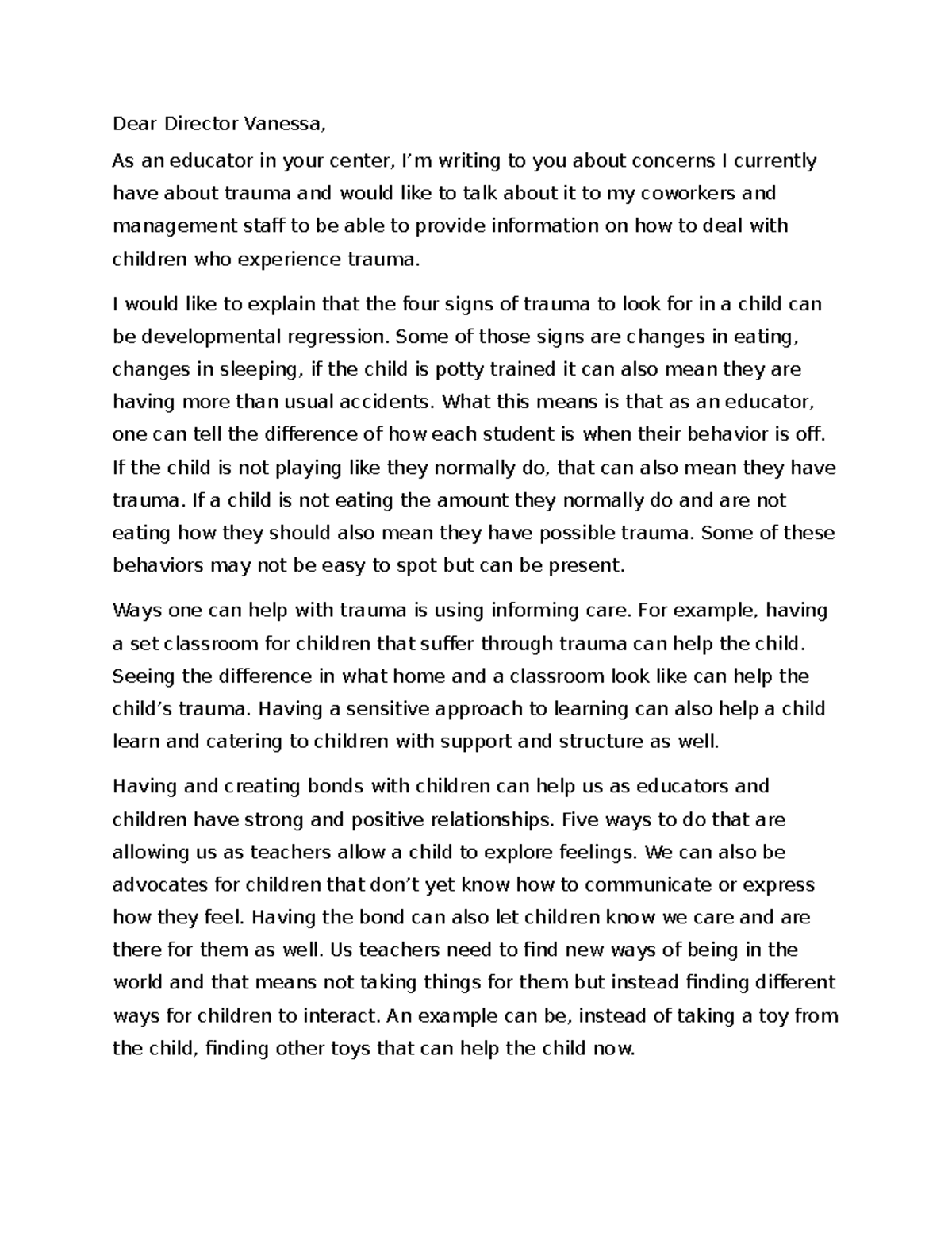 Understanding Trauma in Early Childhood: Signs and Support Strategies ...