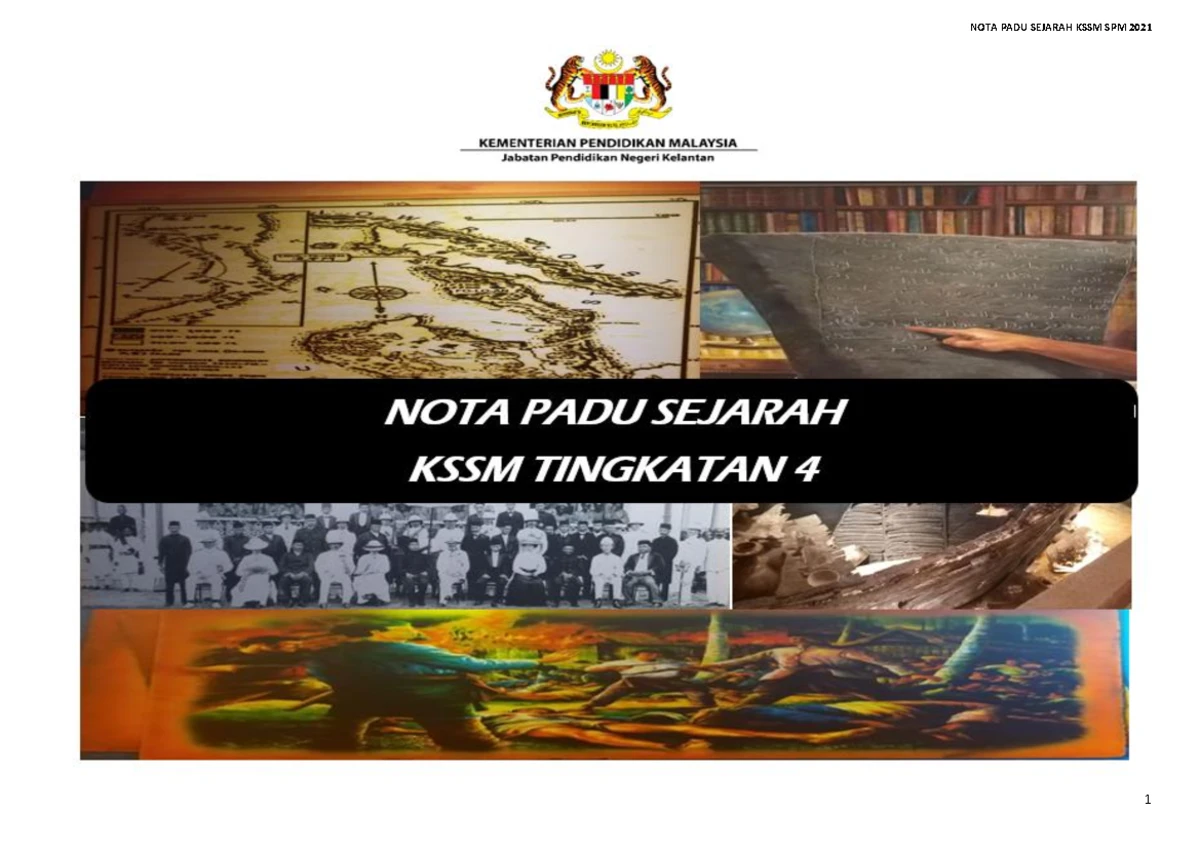 NOTA Ringkas Sejarah Tingkatan 4 2023 - SENARAI KANDUNGAN NOTA PADU ...