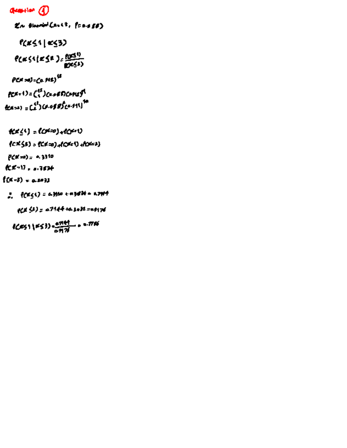 Assignment - Sc/Math 2030 - Question Un Binomial (n = 12 , p = 0. 088 ...