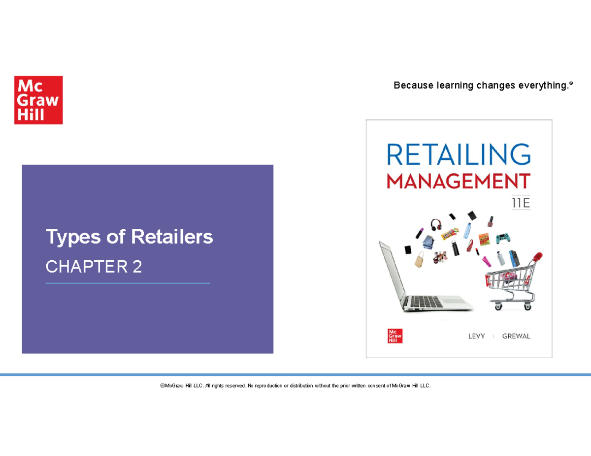 Retailing Concepts and Types of Retailers - CH 2 Overview - Studocu