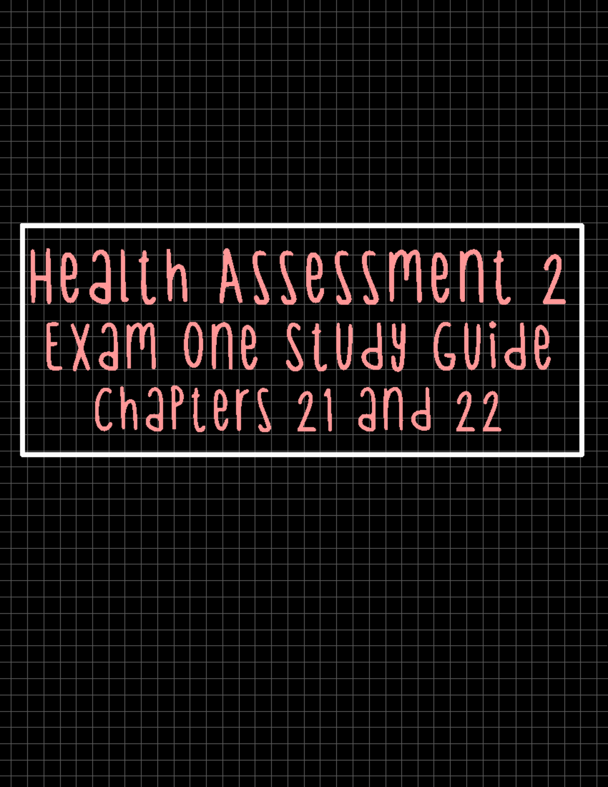 Health Assessment 2 Exam 1 Study Guide: Key Concepts & Notes - Studocu