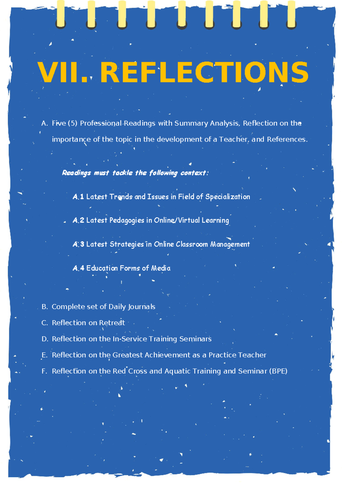 Critical Reflection on Educational Issues: Specialization Insights (EDU ...
