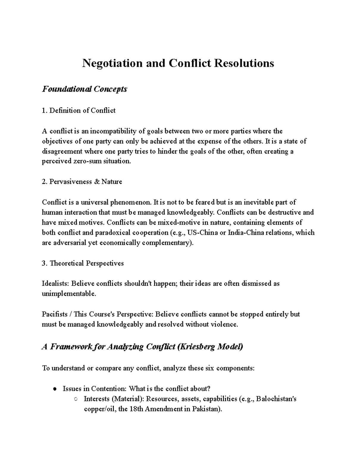 Negotiation and Conflict Resolution Concepts: A Comprehensive Overview ...