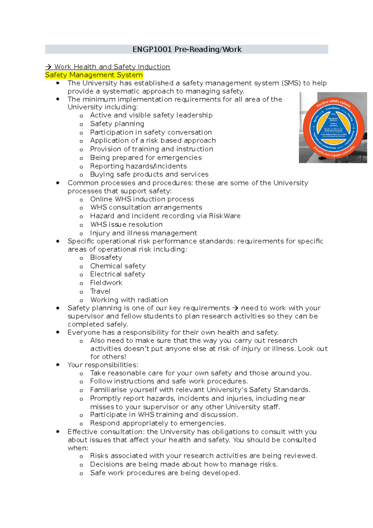 ENGP1001 Pre-Work - Pre work for workshop - ENGP1001 Pre-Reading/Work ...