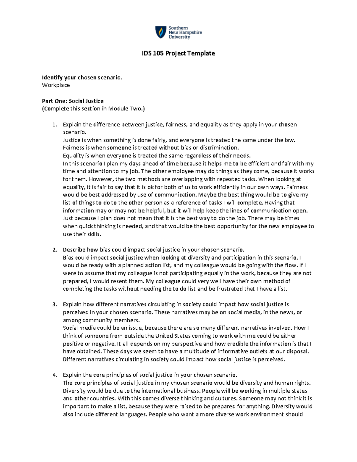 IDS 105 Project Template: Social Justice & Cultural Fluency Analysis ...