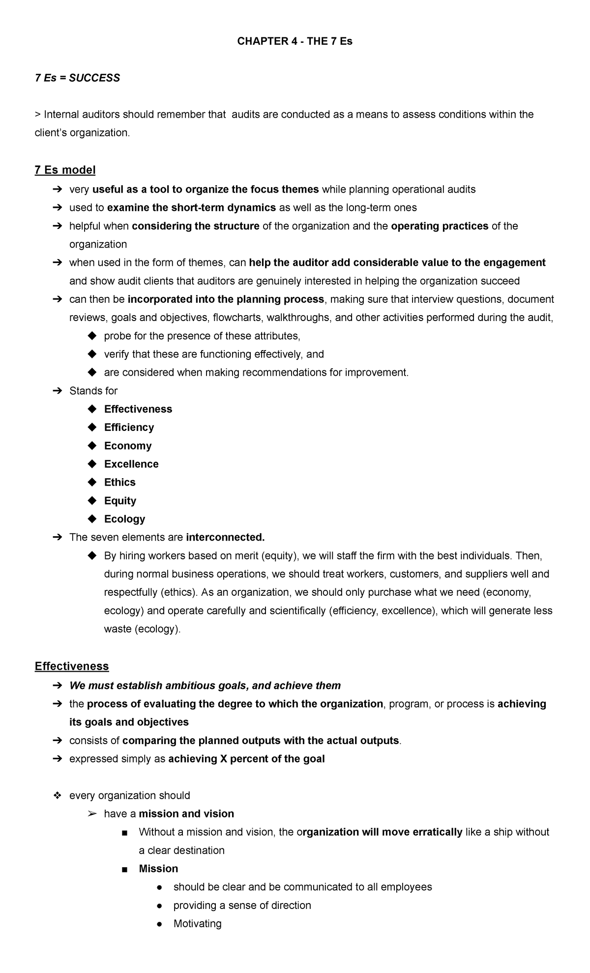 Operational Auditing - Murdock: Chapter 4 & 5 Summary Insights - Studocu