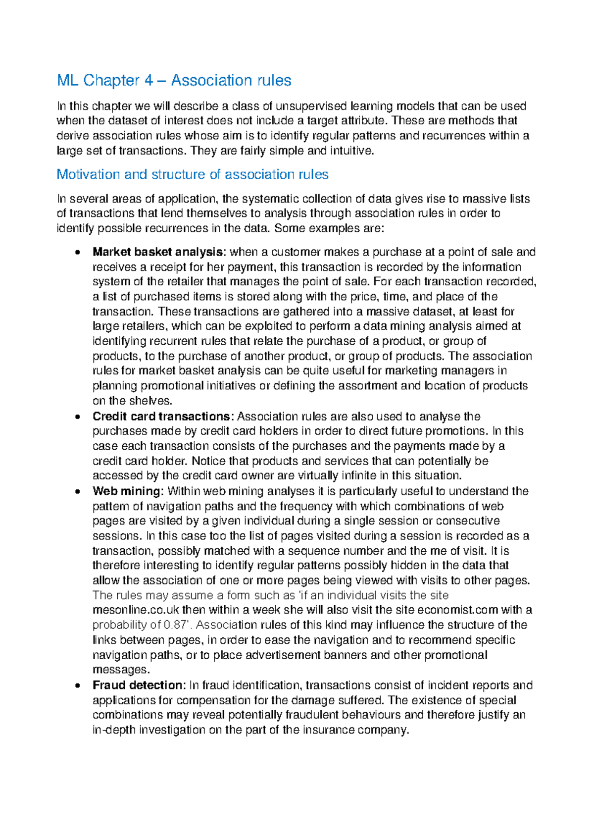 ML Chapter 4: Understanding Association Rules in Unsupervised Learning ...