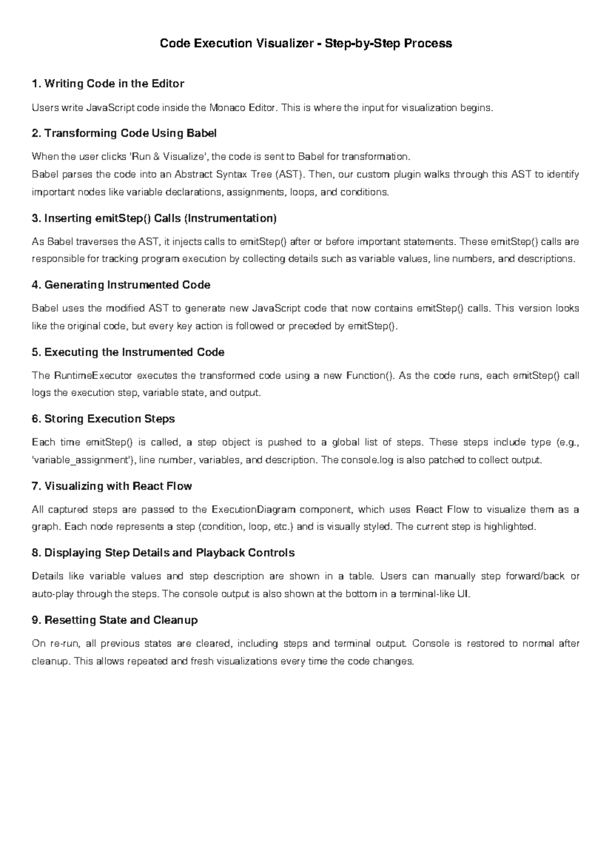 CS101: Execution Visualizer Step-by-Step Process Guide - Studocu