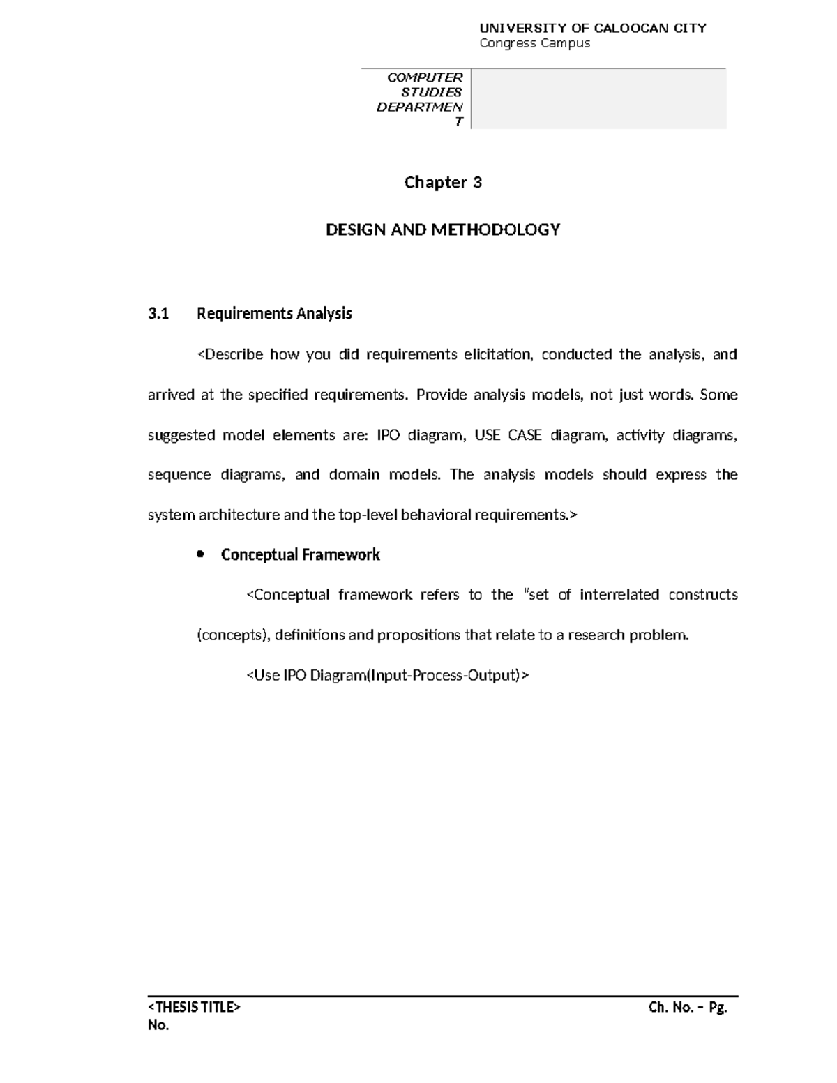 Chapters 3-4: Design & Methodology in Computer Studies (CS-101) - Studocu