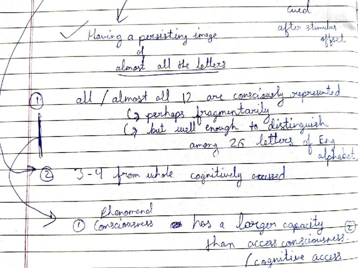 Final Exam Notes: Seeing Exists Without Thinking (Course Code: M N 1Y ...