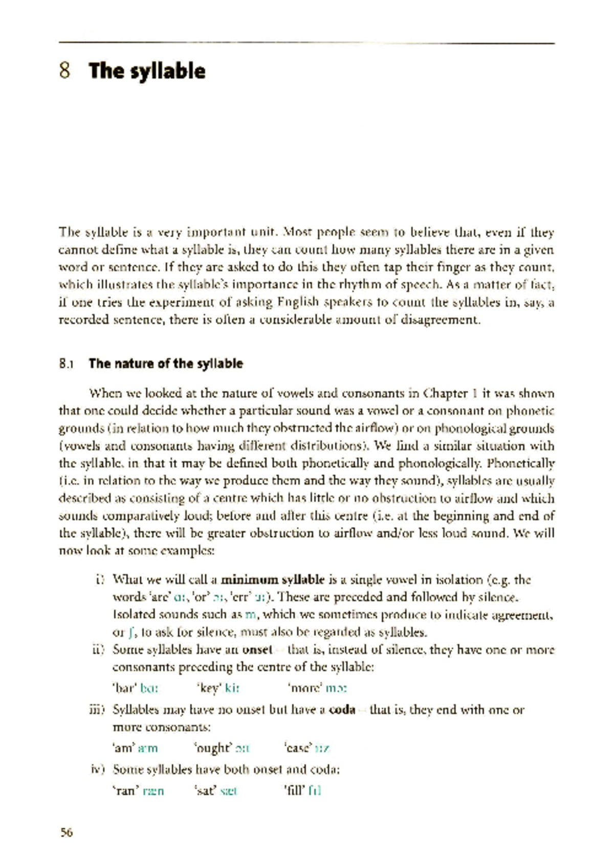 Chapter 08: Understanding the Syllable in English Phonetics - Studocu