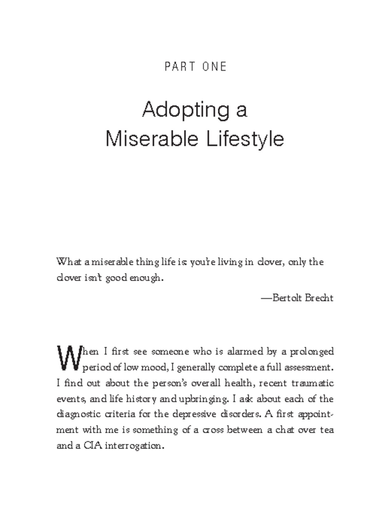 How to be Miserable trang 32 38 - P A R T O N E Adopting a Miserable ...