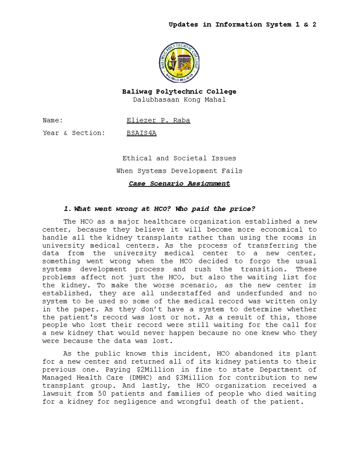 Chapter 7 - Practice Questions with answer - CHAPTER 7 COMPLETING THE ACCOUNTING CYCLE FOR A ...