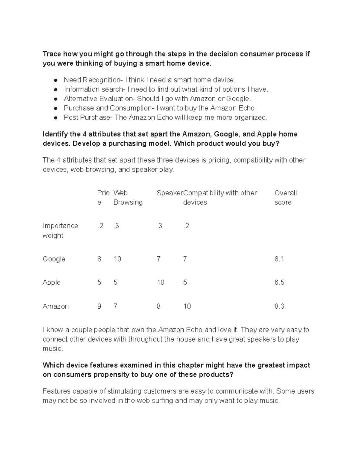 Case Study #3: Consumer Decision Process for Smart Home Devices - Studocu
