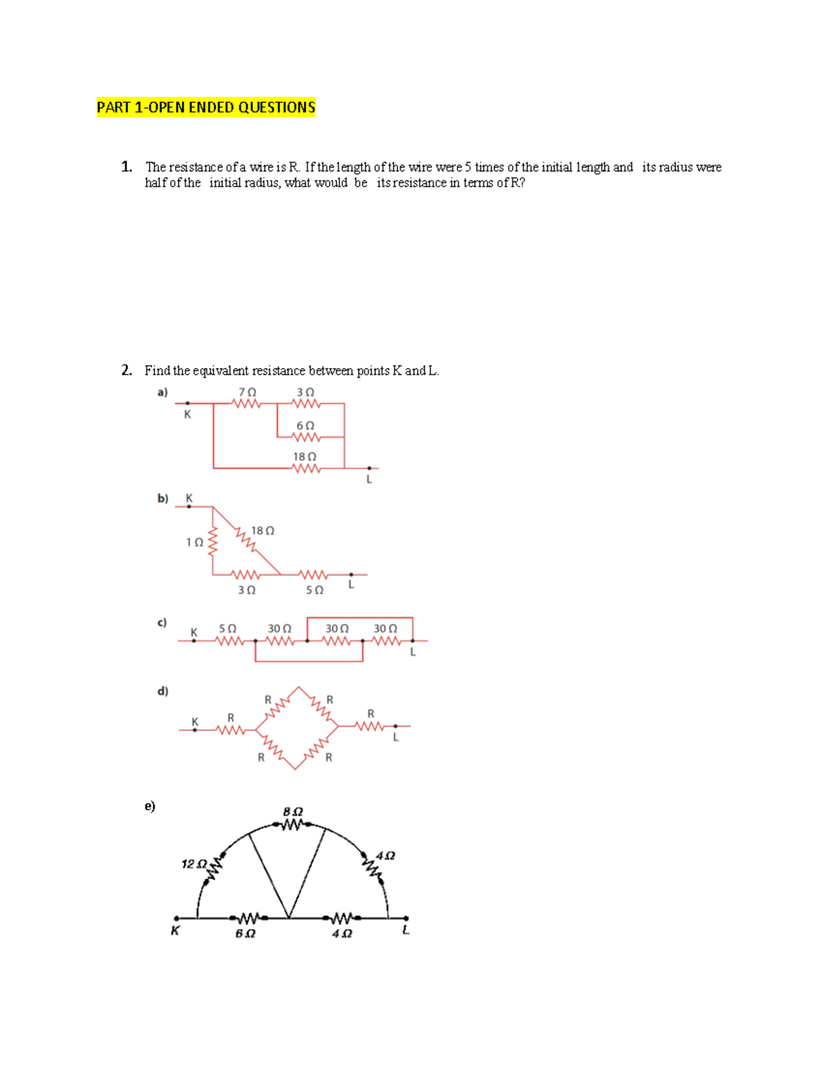 10 exam 1 preparation - questions - PART 1-OPEN ENDED QUESTIONS 1. The ...