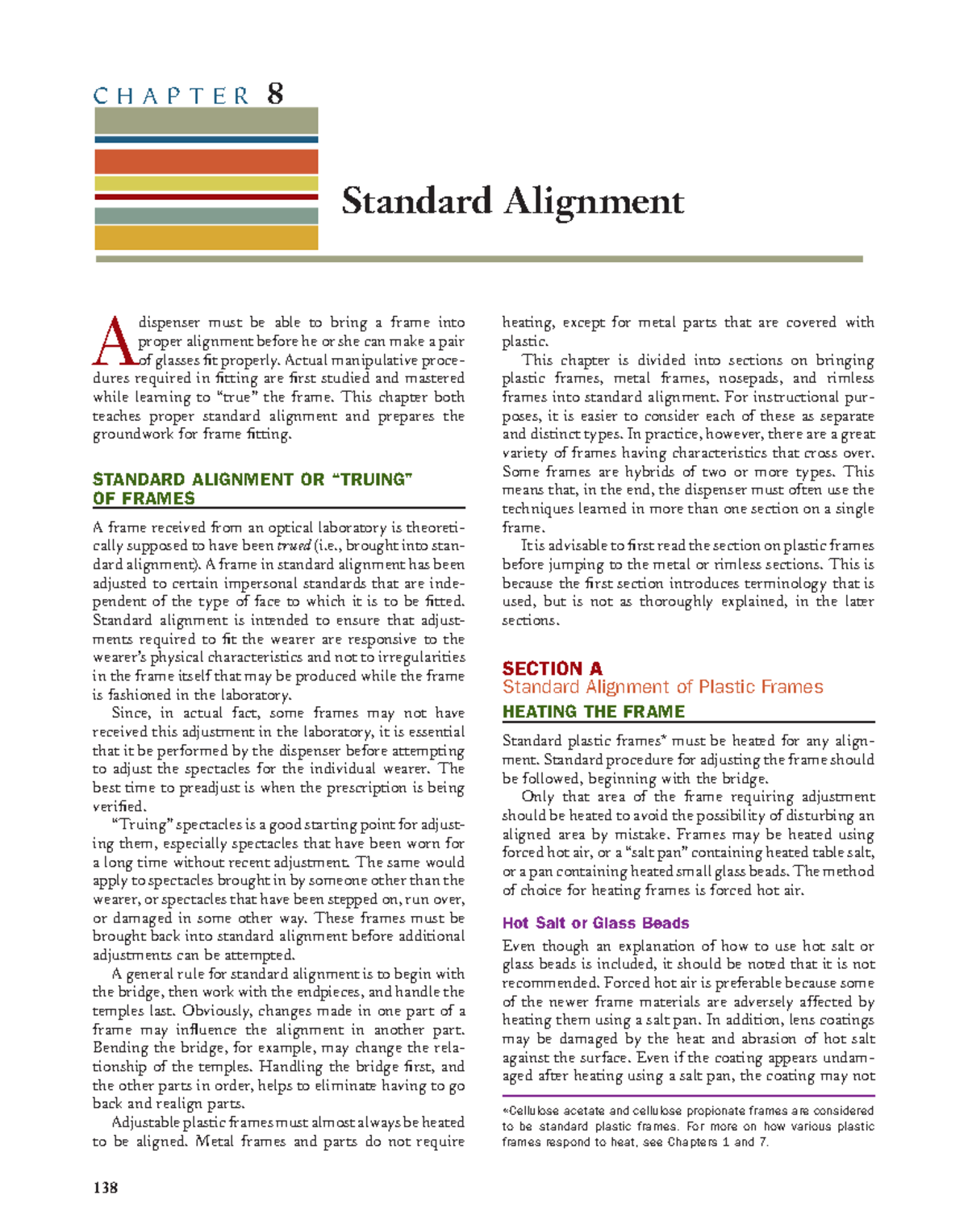 CHAPTER 8 Standard Alignment Techniques for Frames in Optical ...