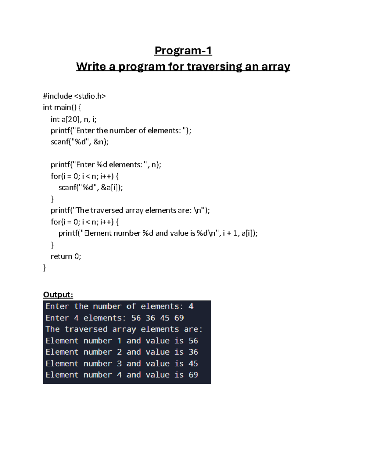 Lab programs - ................notes - Program- 1 Write a program for ...