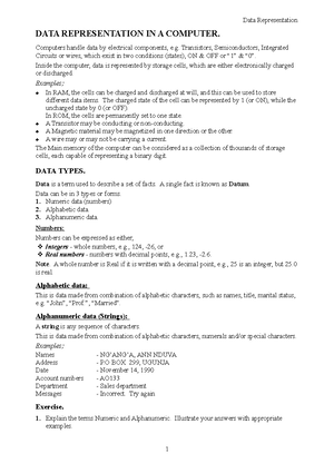 Introduction TO ICT - Lecture notes - INTRODUCTION TO ICT ICT or ...