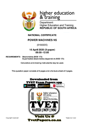 N4 Mechanotechnics - This document is summary for the syllabus of N4 ...