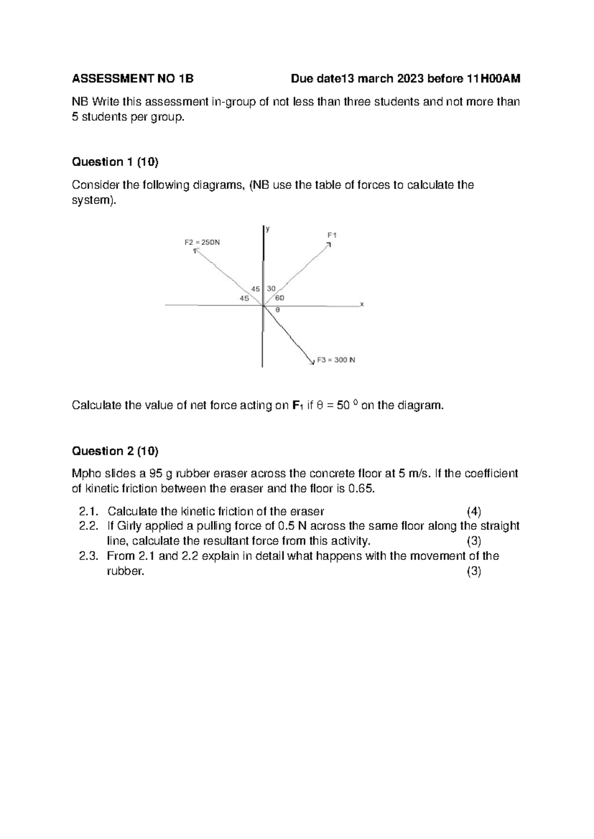 Experiment 2 - Newton's second law - NEWTON’S SECOND LAW EXPERIMENT 2 AIM:- To verify that when ...