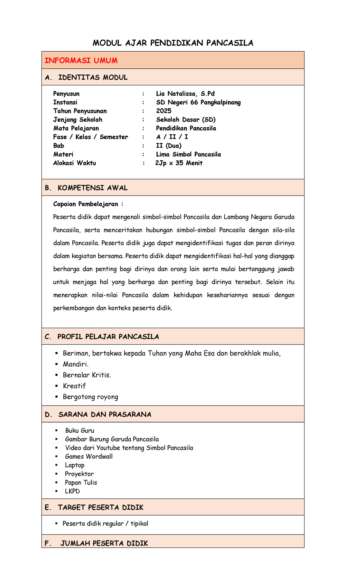 Modul Ajar P. Pancasila: Observasi dan Pembelajaran Interaktif - Studocu