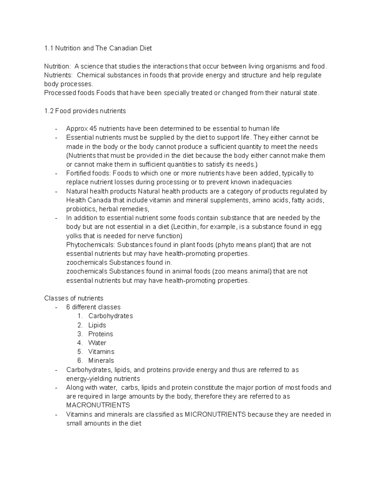 NUTR Unit 1: Essentials of Nutrition and Food for Health - Studocu