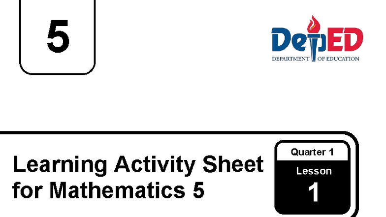 Mathematics 5 Q1: Lesson 1 Activity Sheet on Time Conversion - Studocu