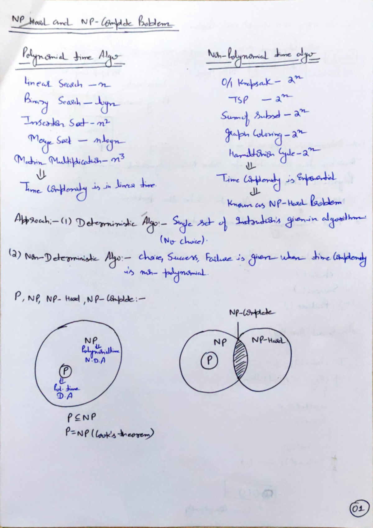 Np hard and np complete problem - Design analysis of algorithm - Studocu