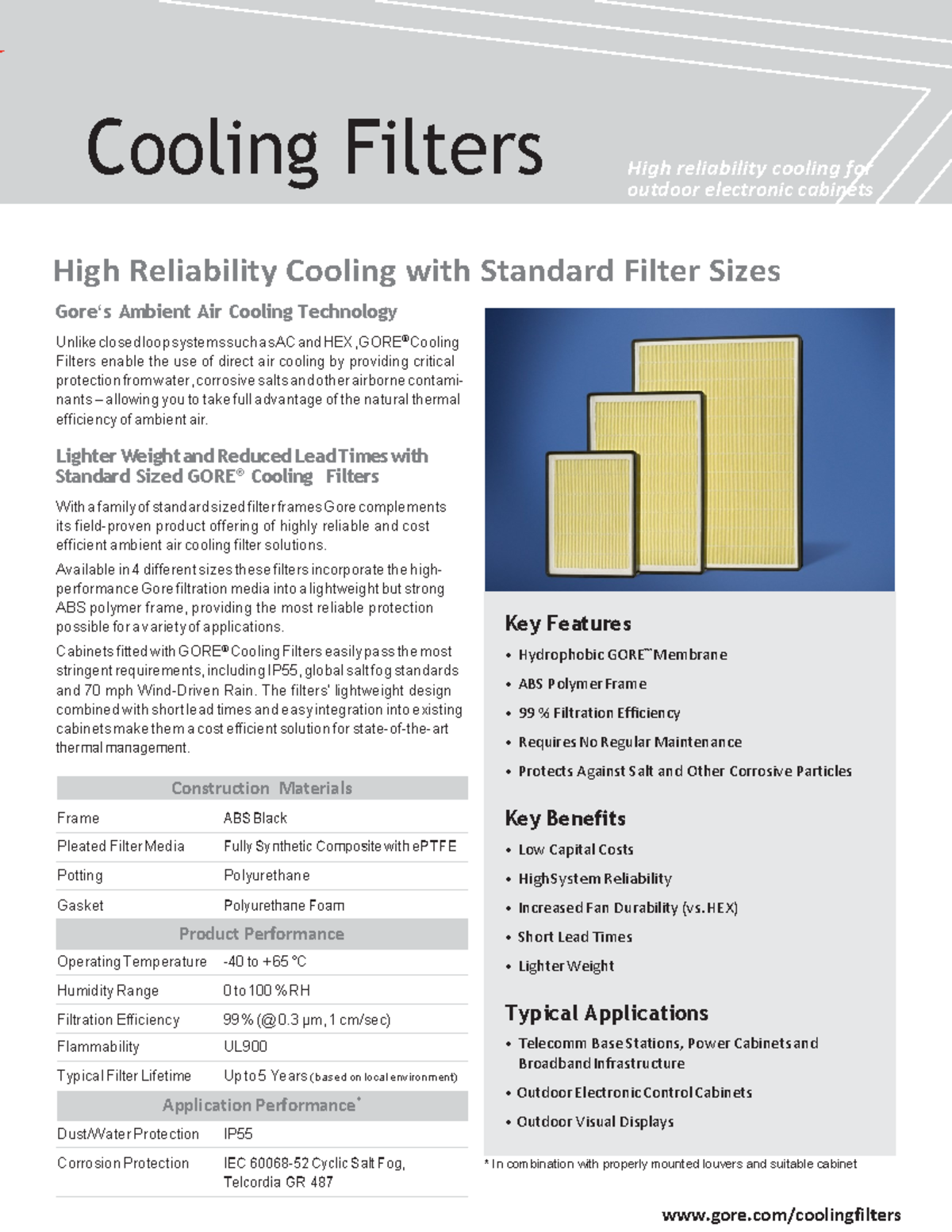 Filtro Alta Tecnología - Cooling Filters High reliability cooling for ...