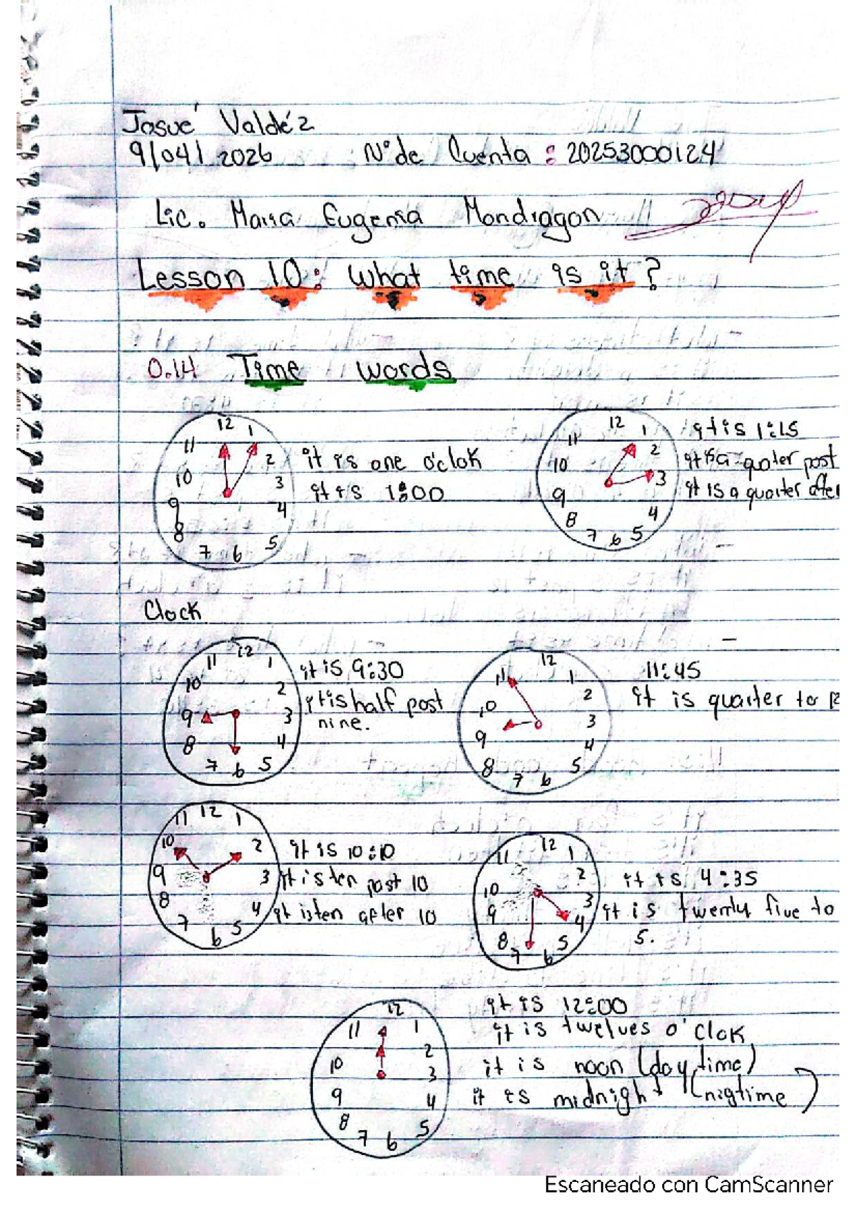91041 2026 Lesson 10: Understanding Time Words and Phrases - Studocu