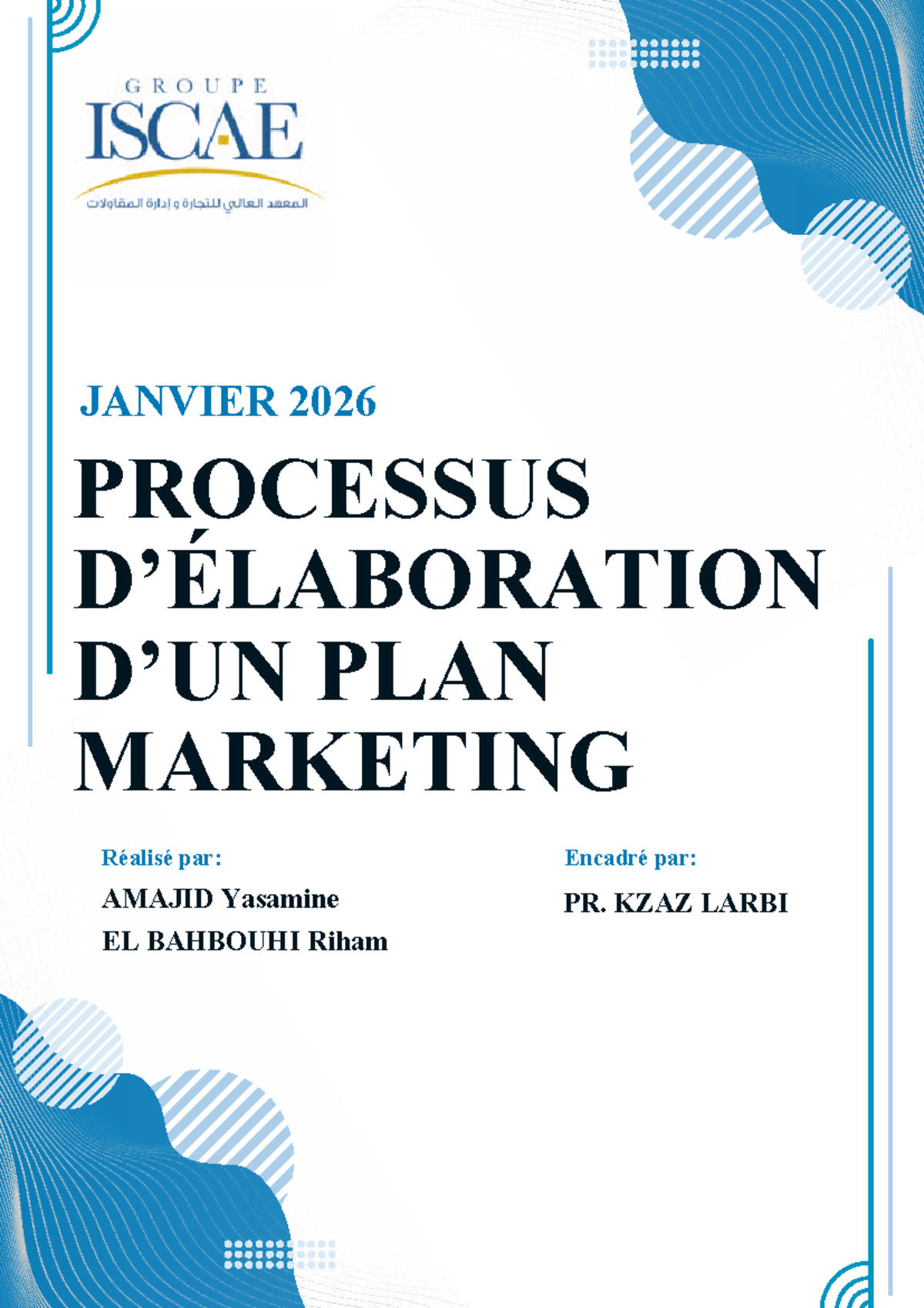 Projet de Cartographie du Processus Marketing - JANVIER 2026 - Studocu