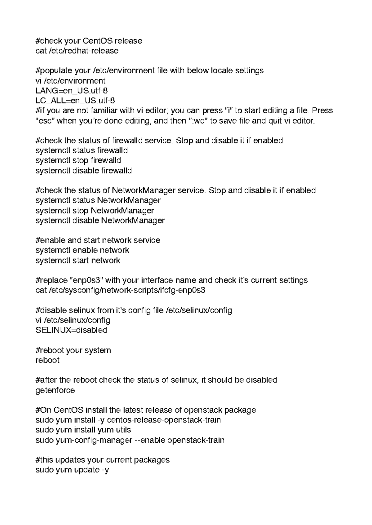 CLI Guide for CentOS: OpenStack Setup & Configuration - Studocu