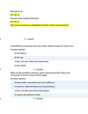 CJ-120 Module 7 Check your Knowledge Quiz 7-0 Answers - The correct ...