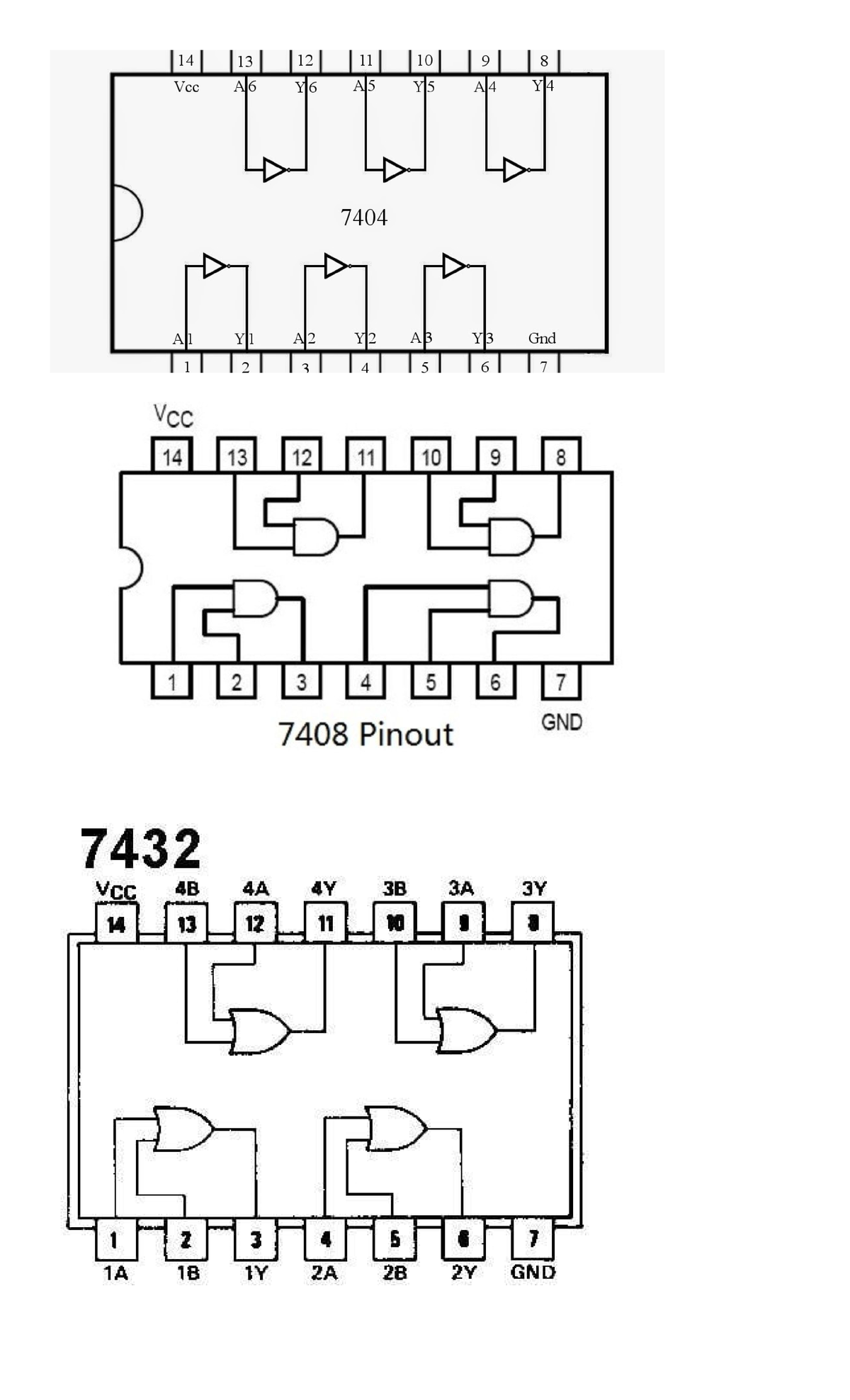 7408 - ic pin pin diagram - Electronics and Communication Engineering ...