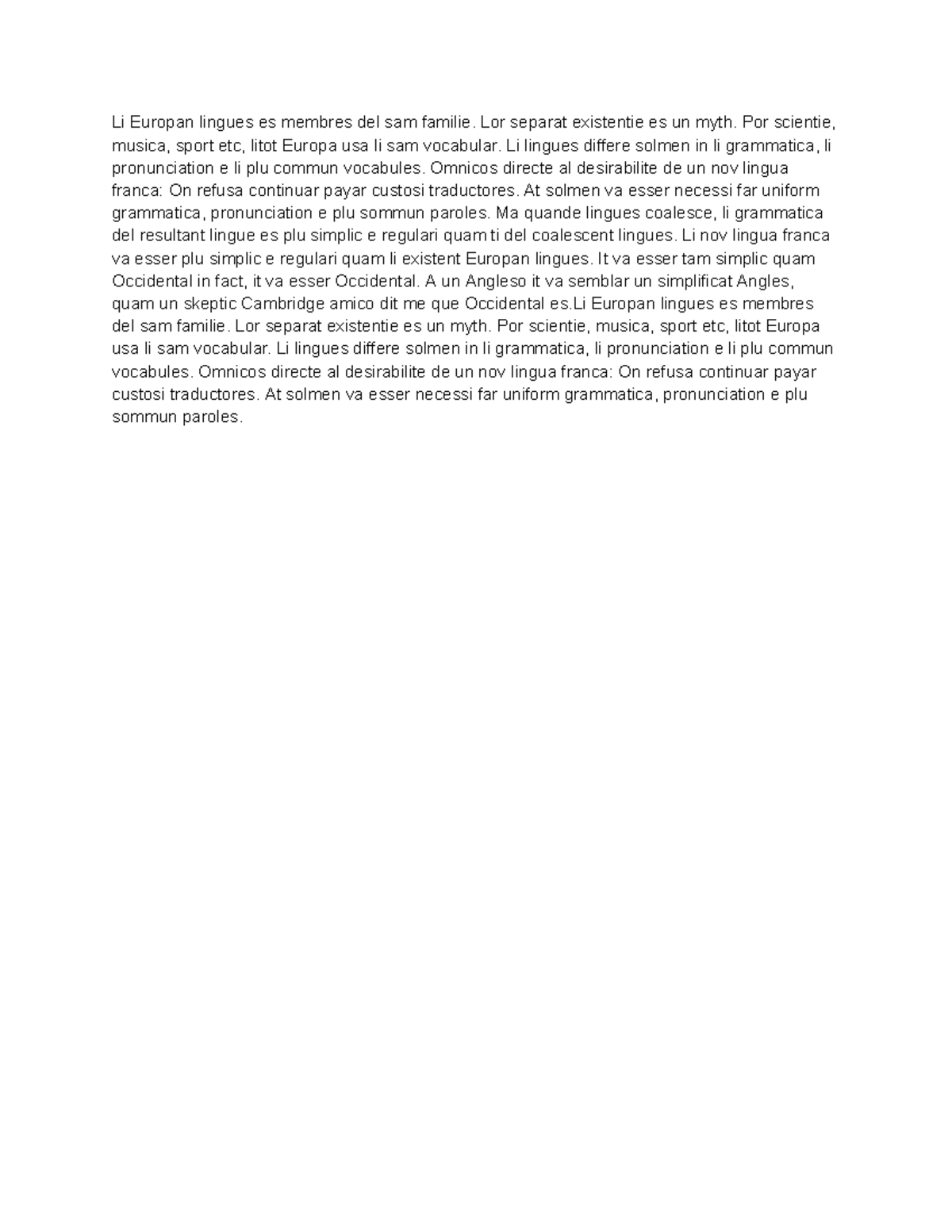 Li Europan Lingues: Myth or Future Lingua Franca? (LATIN 101) - Studocu