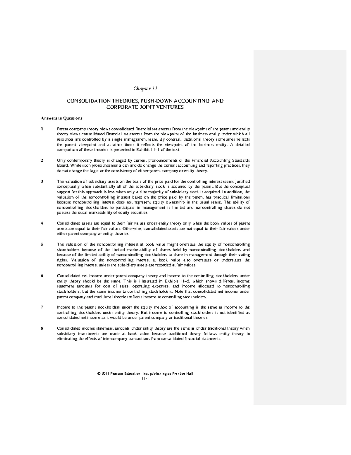 Solution Manual Advanced Accounting 11E by Beams 10 chapter - © 2011 ...