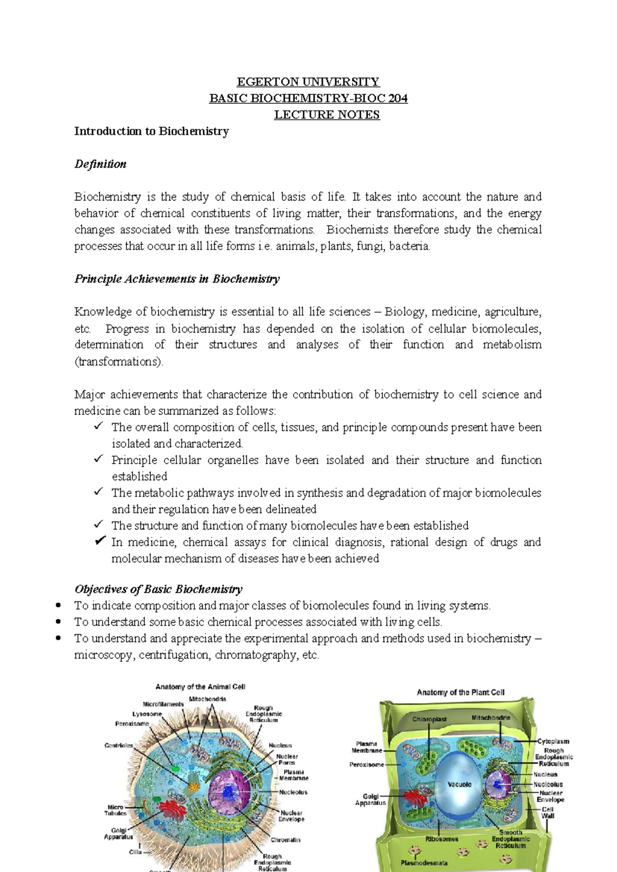 Introduction AND Buffers 2023 - EGERTON UNIVERSITY BASIC BIOCHEMISTRY ...