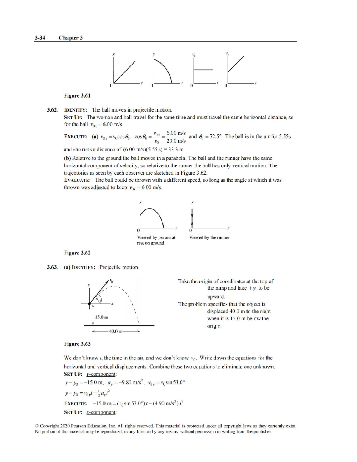 Chapter 3: Projectile Motion Analysis - University Physics (15th Ed ...