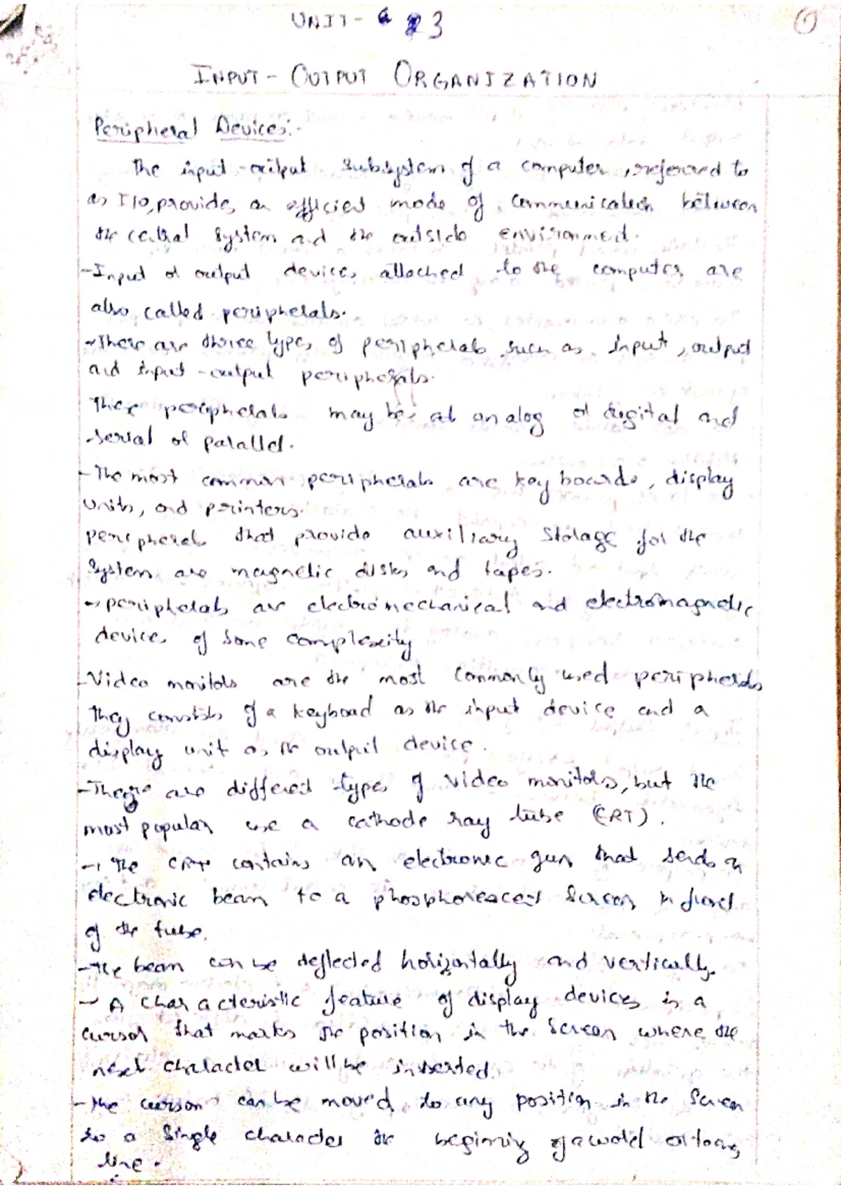 COOS UNIT-1(b) - introduction to co& os - UNIT I BASIC STRUCTURE OF COMPUTERS COMPUTER ...