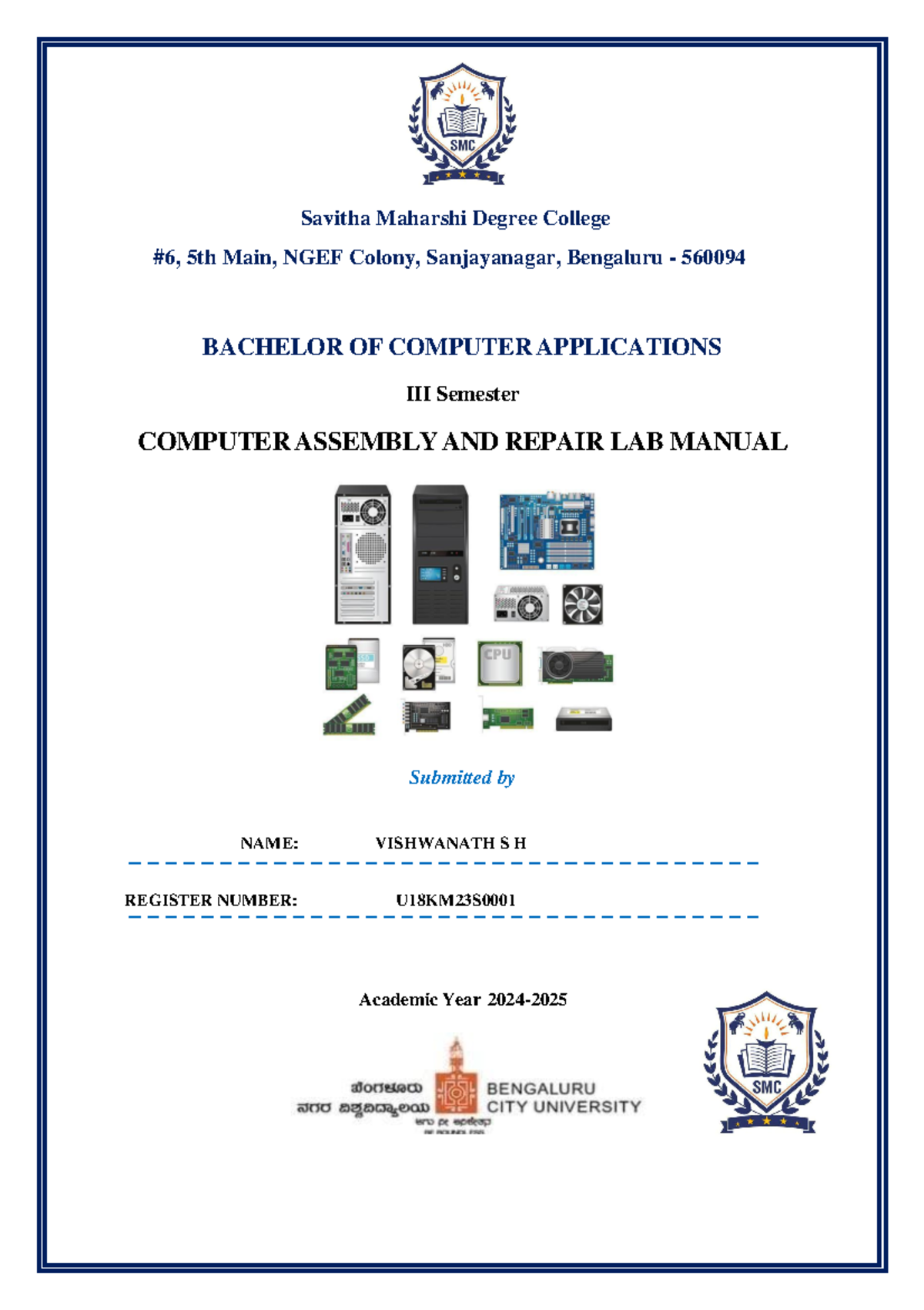 Computer Assembly & Repair Lab Manual (BCA III - 2024/25) - Studocu