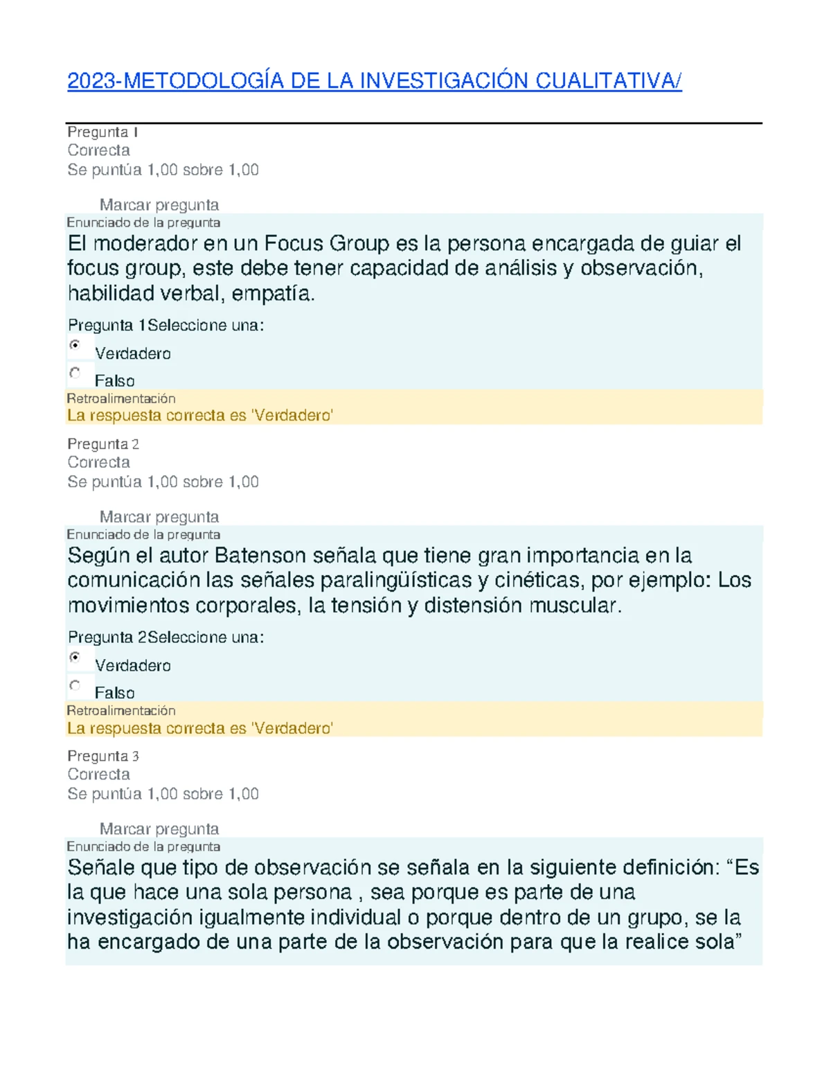 Prueba 2 - Metodologia Investigación Cualitativa - 2023-METODOLOGÍA DE LA INVESTIGACIÓN ...
