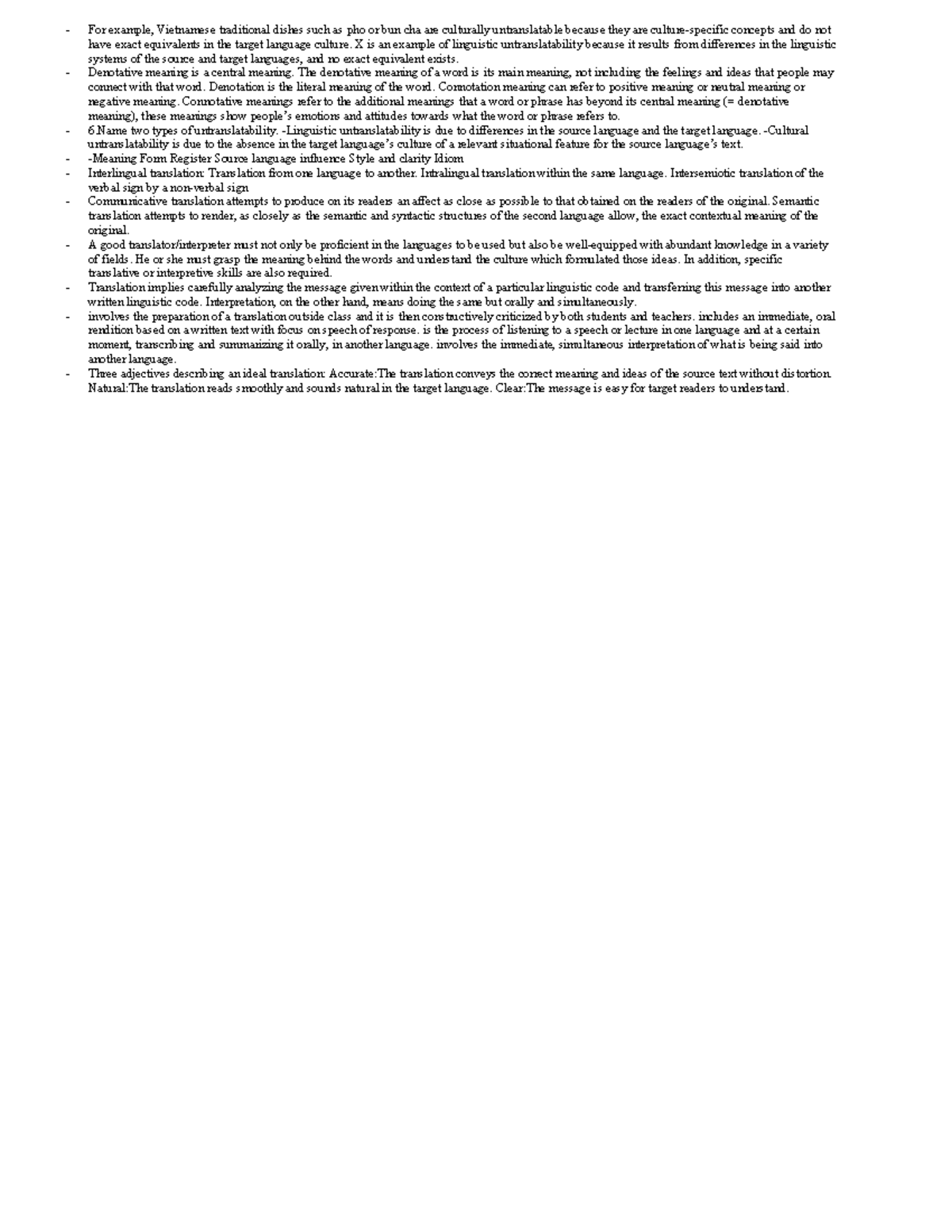 Linguistic Untranslatability: Concepts, Meanings, and Translation ...